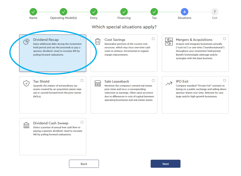 How can I add a Dividend Recap to my LBO? – Mosaic